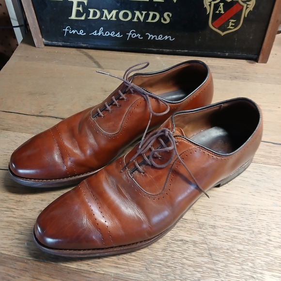Allen Edmonds | Shoes | Allen Edmonds Vernon Brown Leather Oxford Shoes ...